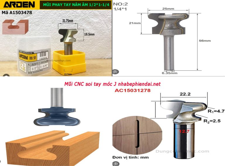 Mũi CNC soi tay móc J – ⭐️ ⭐️ ⭐️ Phụ kiện Bếp